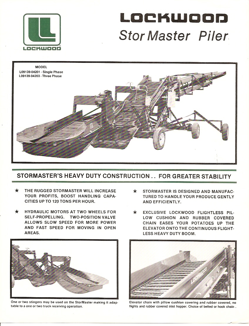 Lockwood Potato Harvester FARM EQUIPMENT AUCTION PRAIRIE EDGE FARMS