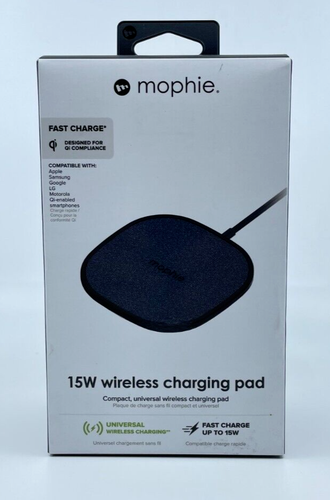 Mophie - 15W Wireless Charging Pad - Fast Charge for Android and Apple Devices 840056126398 | eBay