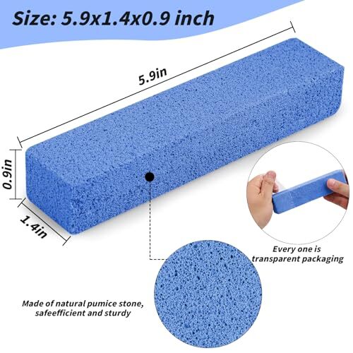 90 Pack Pumice Stones Bulk for Cleaning - Blue Pumice Scouring Pad ...