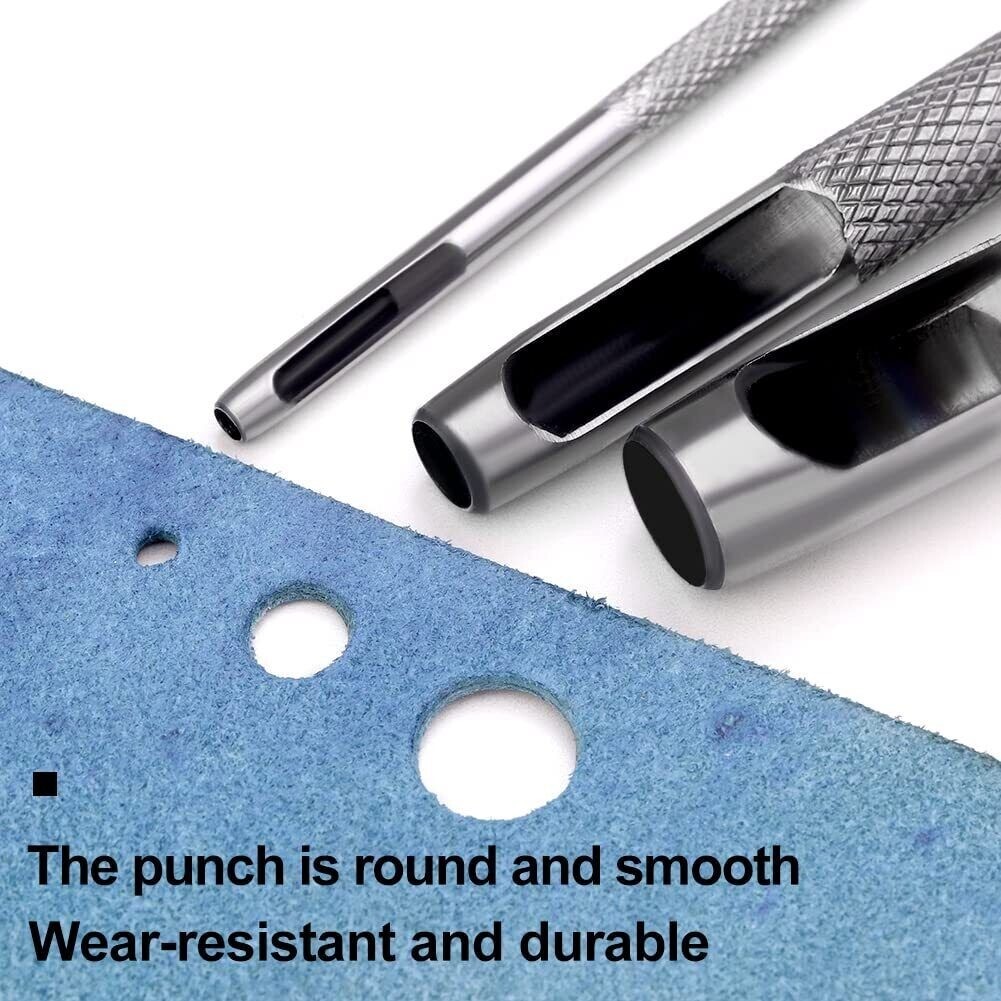 Leather Hole Punches Round Hole Punch set Hollow Punch Set DIY Leather ...