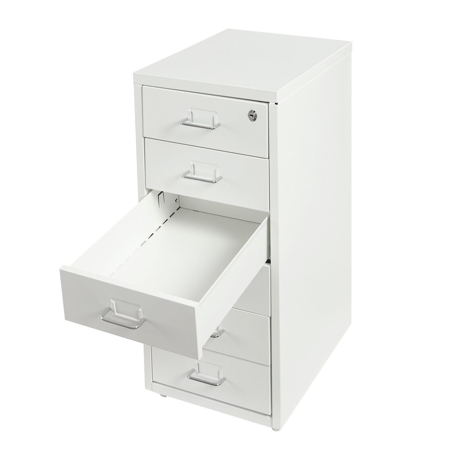 6 Drawer Filing Cabinet Metal Vertical File Cabinet Lockable Storage W ...