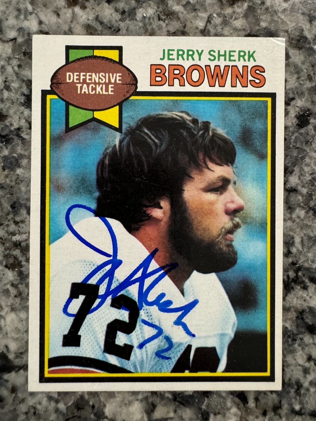 Jerry Sherk Signed CLEVELAND BROWNS Card 1979 Topps | eBay