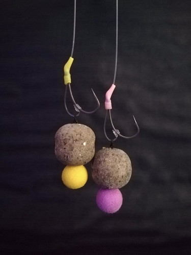 3x camo D Rigs / Danny Fairbrass Style / Teflon Hooks / Ready Made Carp ...
