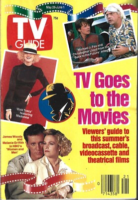 TV GUIDE MAGAZINE MAY 26 - JUNE 1 1990 (FN-) MADONNA, BACK TO THE ...