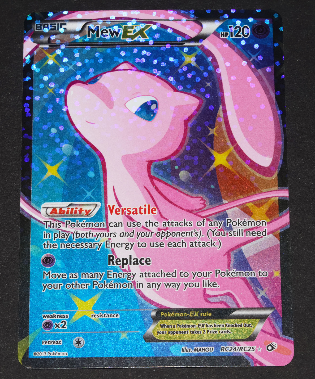Mew ex 2013 Black & White: Legendary Treasures #RC24/RC25 Radiant ...