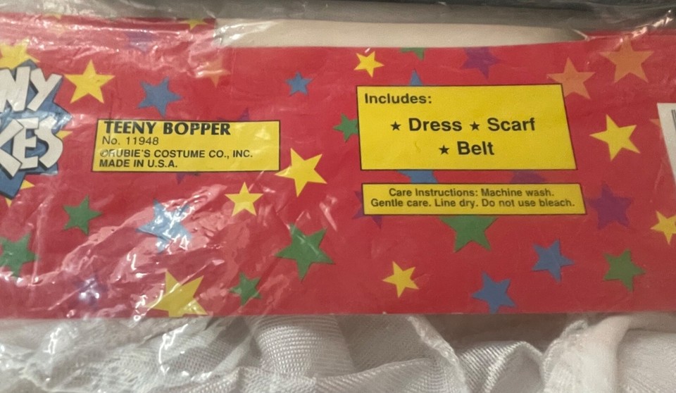 Vintage Rubie's Tiny Tikes "Teeny Bopper" Music Costume ~ Small (4-6 ...
