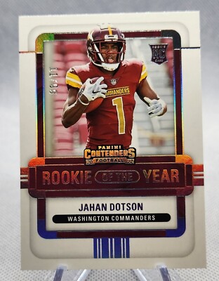 2022 Contenders Jahan Dotson 11 /99 RC ROOKIE OF THE YEAR #ROY-JDO G4 ...