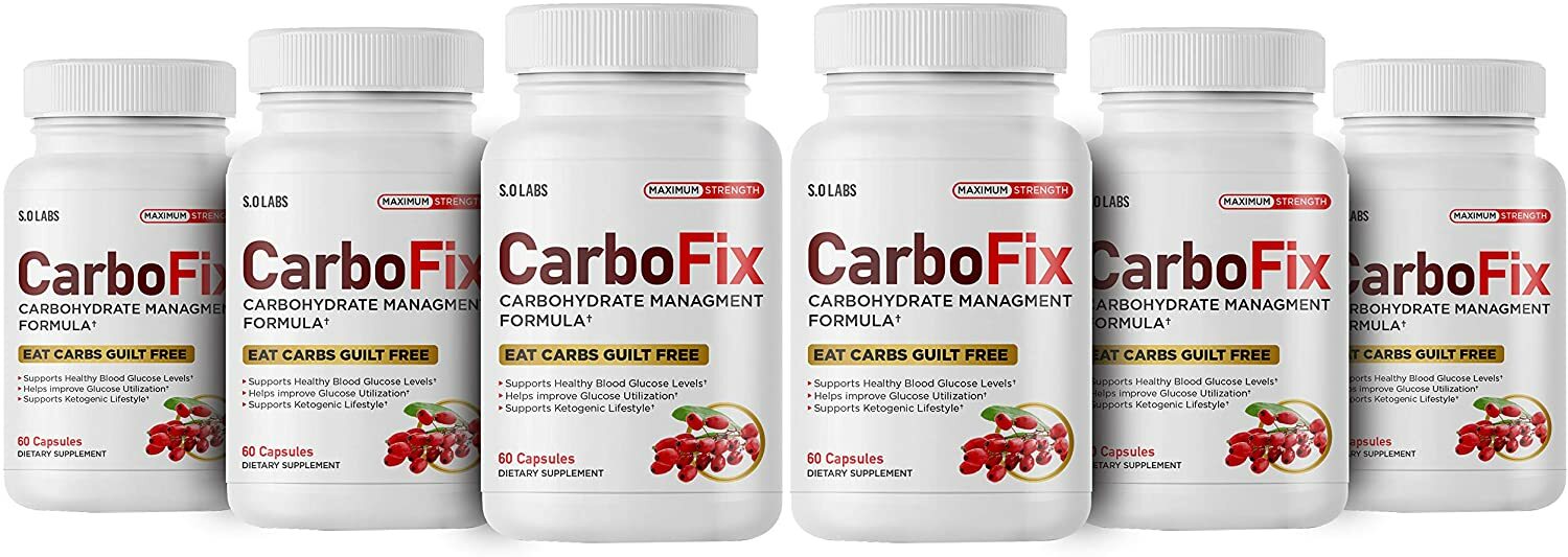 (6 Pack) Carbofix Pills Supplement Tea Reviews Gold Solo Vida Carbo Fix ...