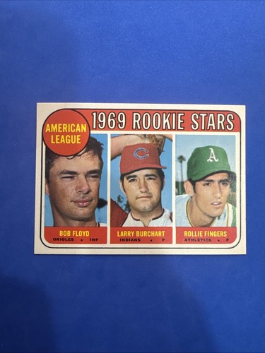 1969 Topps Rookie Stars Bob Floyd, Larry Burchart, Rollie Fingers #597 ...