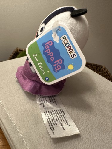 Just Play pod Pals Peppa Pig Nickelodeon ZOE ZEBRA 3.5" PLUSH - NWT | eBay
