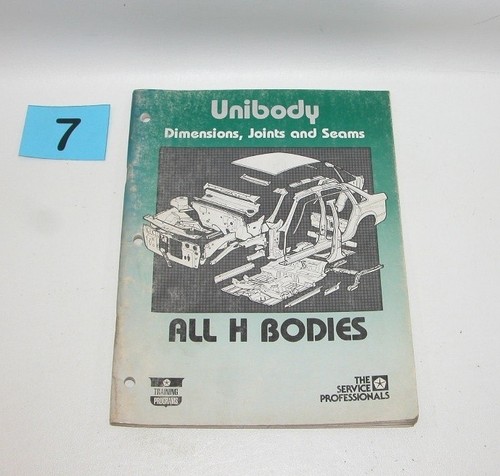 Chrysler Unibody Dimensions Joints Seams H Bodies Training Book Printed ...