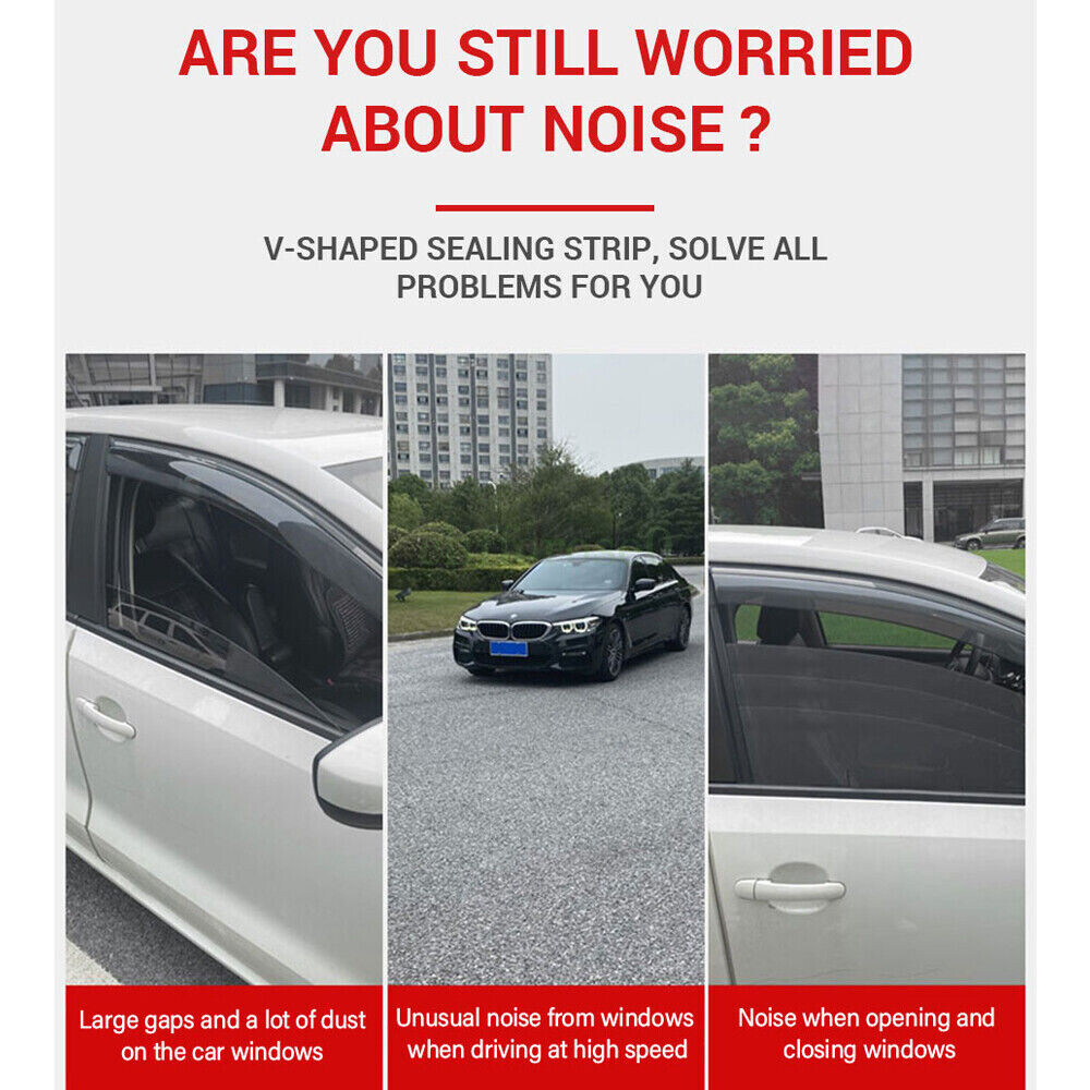 New Arrivals 2M V-Shape Car Side Window Trim Edge Moulding Rubber ...