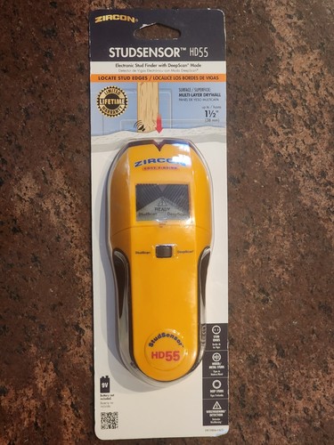 Zircon StudSensor HD55 Metal & Wood Stud Finder with Deep Scan | eBay