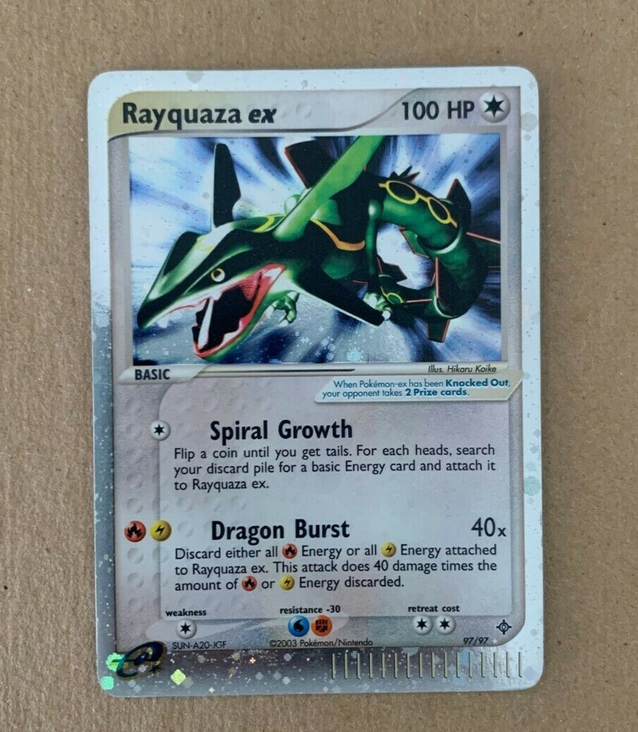 Rayquaza ex 97/97 - Holo - Ultra Rare - Near Mint Condition | eBay