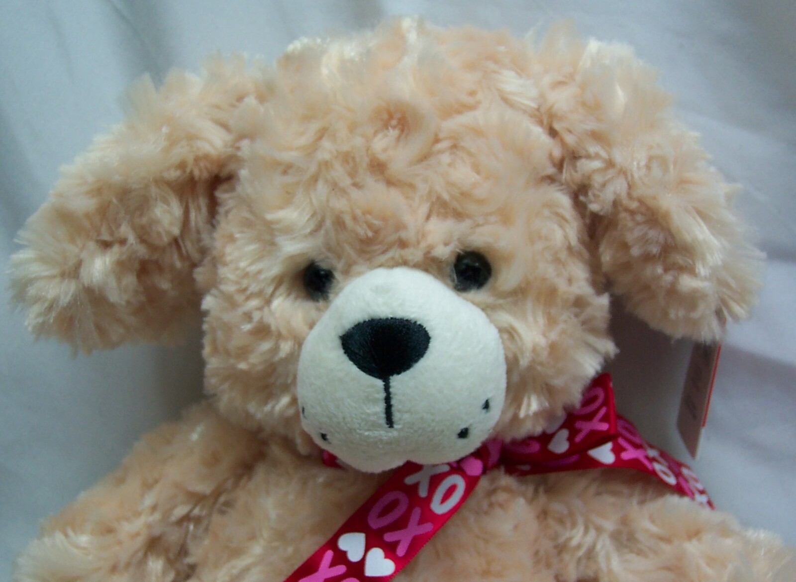 Ganz SOFT FLOPPY XO PUPPY DOG W/ RED BOW 13" Plush STUFFED ANIMAL for ...