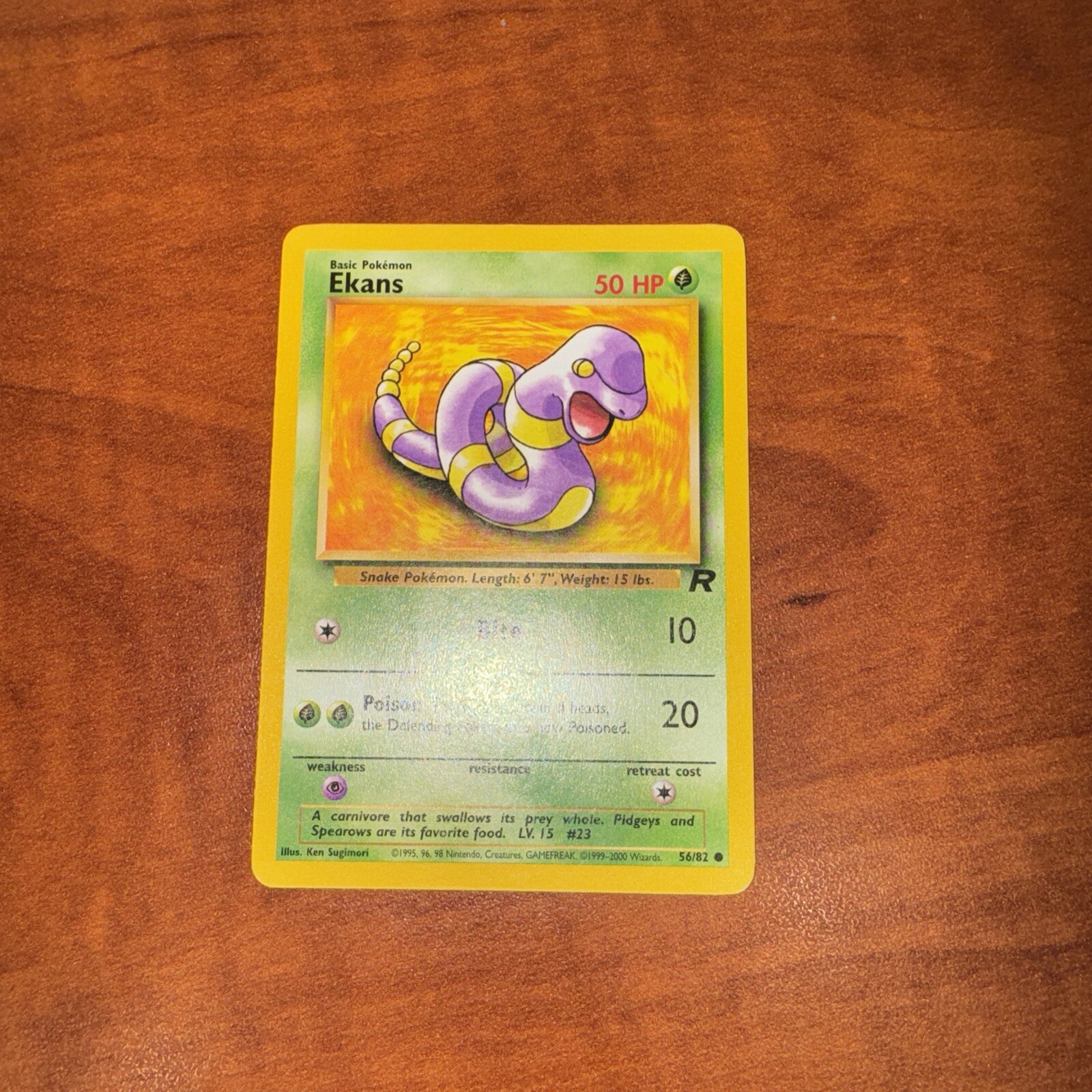 Pokémon TCG Ekans Team Rocket 56/82 Regular Unlimited Common | eBay