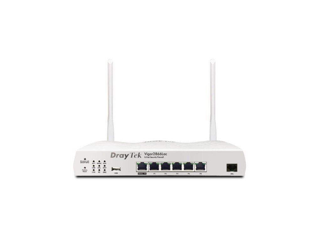DrayTek Vigor 2866Lac Wireless-Wi-Fi 802.11ac 8 Port 866 Mbps Wireless ...