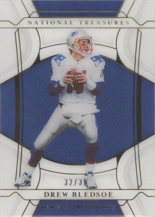 2021 Panini National Treasures - Drew Bledsoe #75 Gold /35 for sale ...