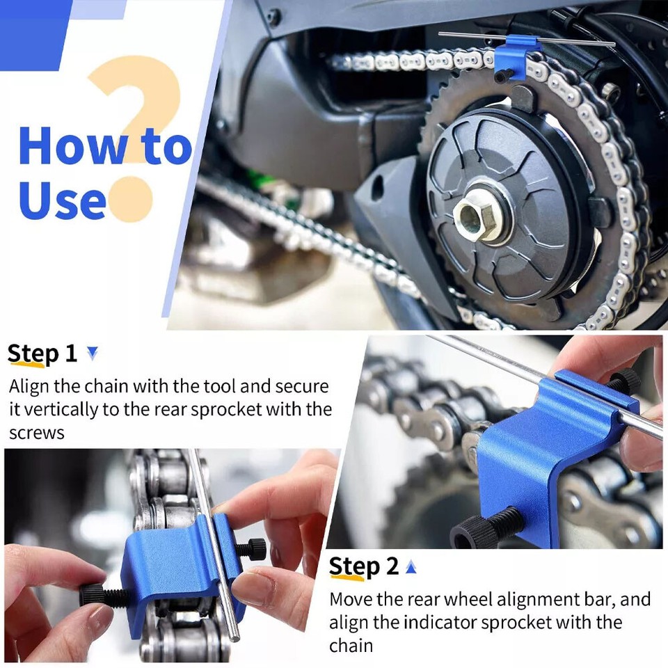 Fits Motion Pro Motorcycle Chain Alignment Tool 08-0048 | eBay