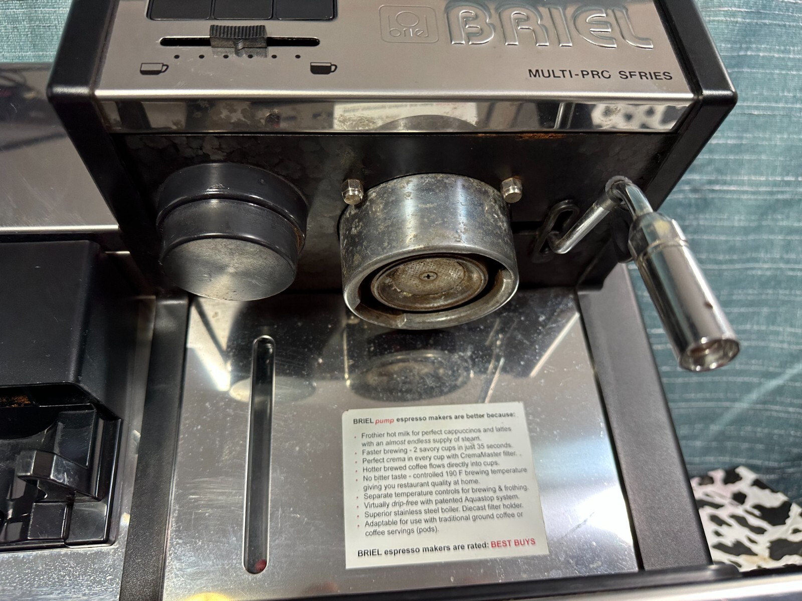 Briel EG281 APG Multi-Pro Pump Espresso Machine w/Built-In Coffee ...