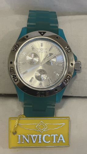 Invicta Model 1664 Men's Anatomic SS Case Light Blue Plastic Band ...