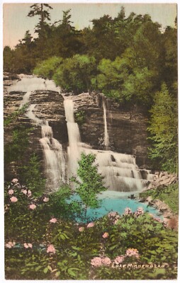 Postcard - Lake Minnewaska, NY - Peterskill Falls - Posted in 1940 (M1c ...