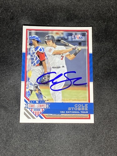 Cole Stobbe 2017 Panini USA Stars & Stripes #89 Auto Autographed Signed ...