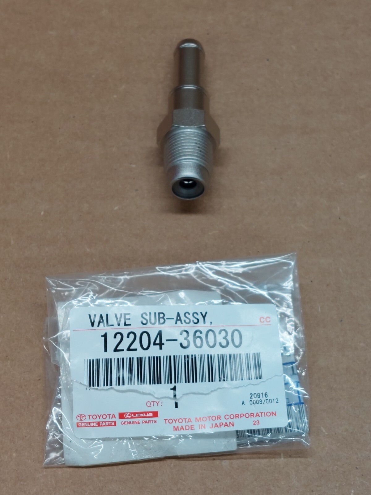 Toyota PCV Valve 12204-36030 OEM | Genuine OEM | Fits Select Camry ...
