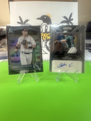 Colt Emerson Lot Autograph & Parallel Seattle Mariners Prizm Baseball ...
