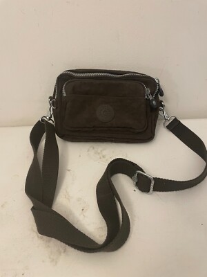 KIPLING Brown Nylon Fanny Pack Crossbody & Waist Belt Bag | eBay