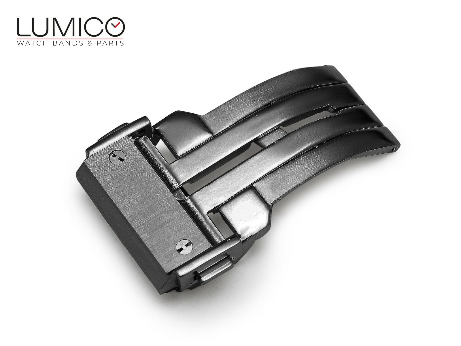 For HUBLOT Watch BLACK Rubber Leather Strap Band BIG BANG FUSION Clasp ...