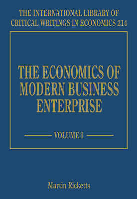 The Economics of Modern Business Enterprise by Martin Ricketts ...