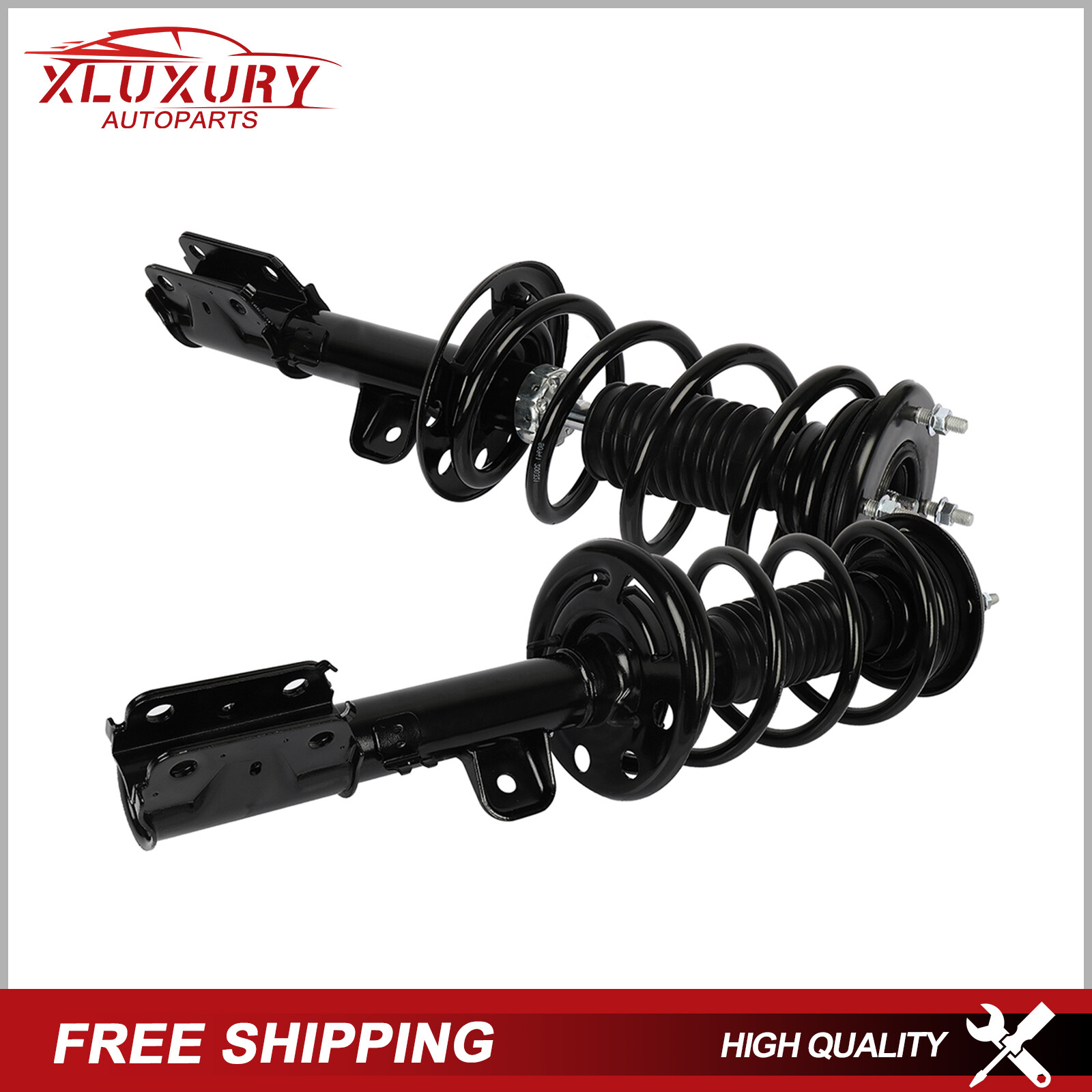 2013-2019 Ford Explorer FWD Pair Front Complete Strut w/ Coil Spring ...