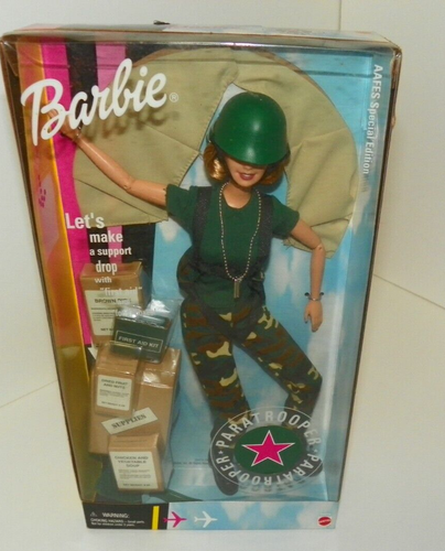 Vintage 2000 Paratrooper Barbie Doll Military Camouflage NIB #29474 | eBay