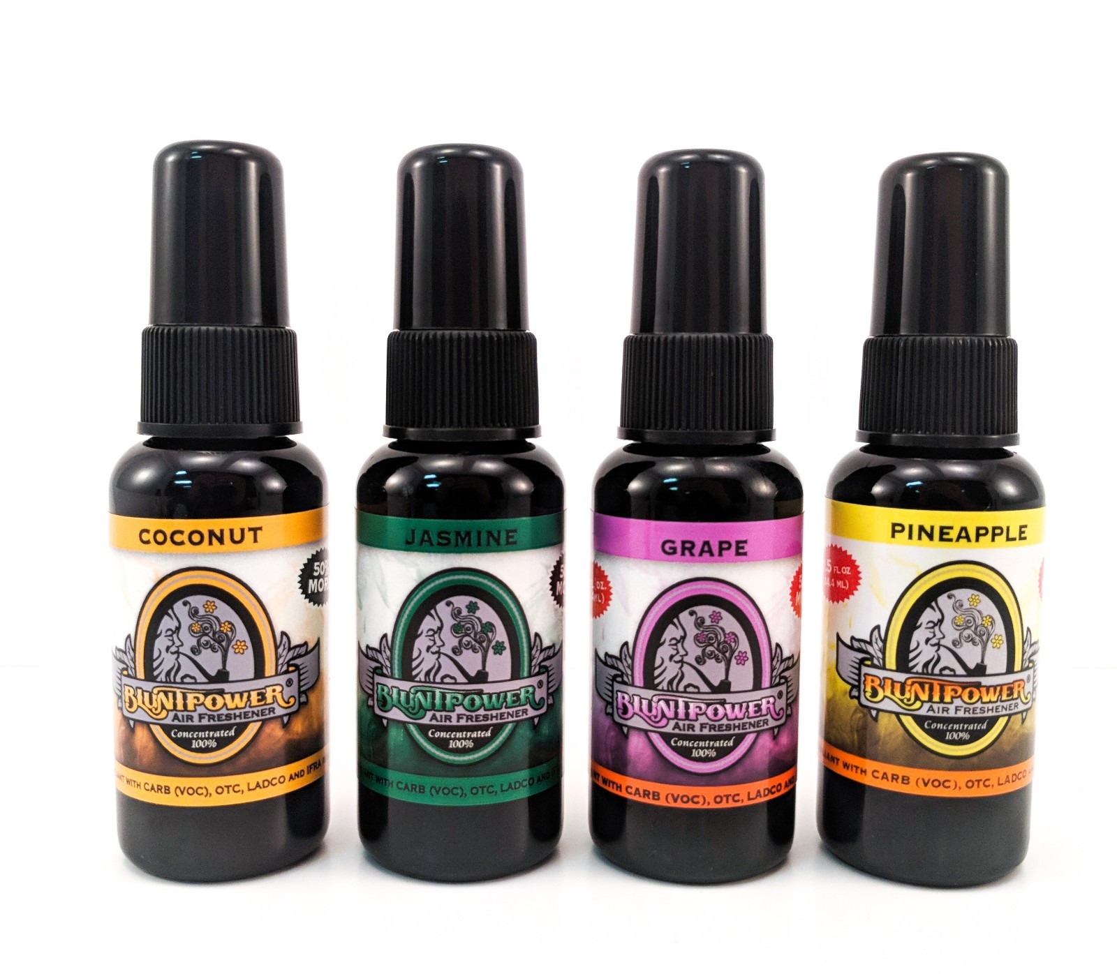 Blunt Power Spray 4 Pack You Choose - 1.5 Oz 50% More Air Freshener ...