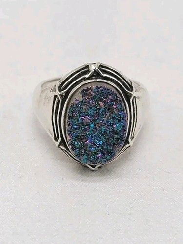 Nicky Butler Druzy Amethyst Ring Size 6.75 Sterling Silver 925 NIB HSN ...