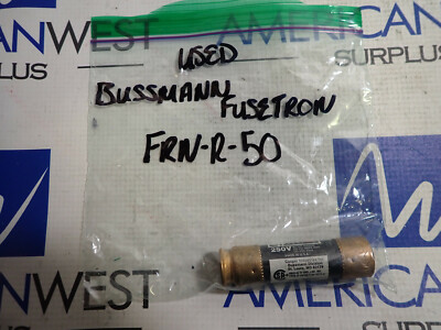 Fusetron FRN-R-50 Dual-Element Time-Delay Fuse 50A 250V *USED | eBay