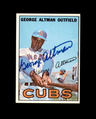 George Altman Signed Original 1967 Topps Chicago Cubs Autograph | eBay