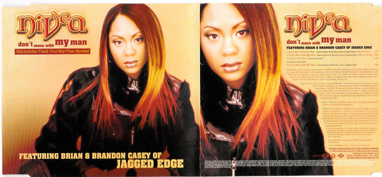 MAXI CD SINGLE 4 TITRES NIVEA DON'T MESS WITH MY MAN feat CASEY OF ...