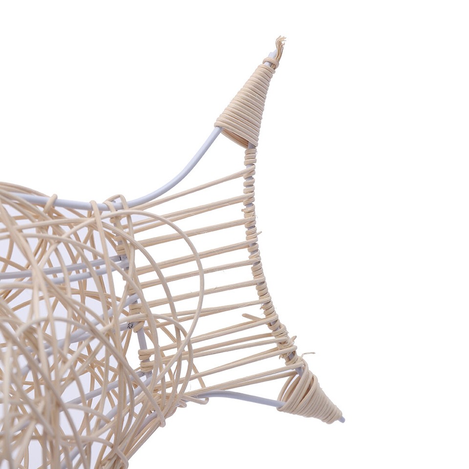 Rattan Chandelier Fish Shape Lantern Chandelier Fixture Hanging Ceiling ...