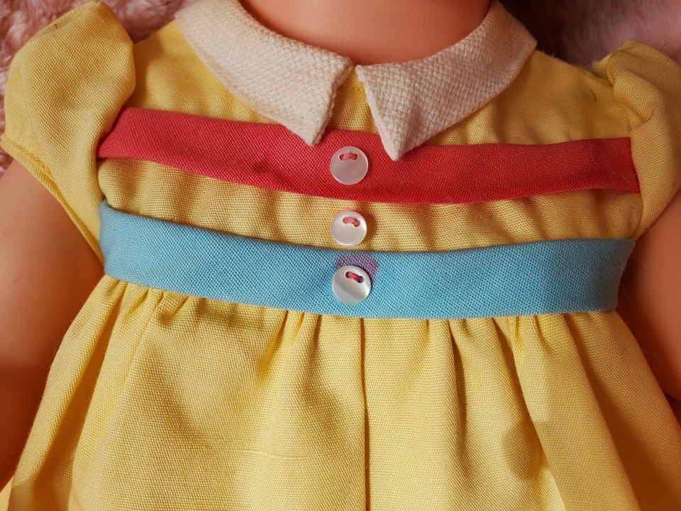 RARE Vint. 1960's Mattel Chatty Cathy doll Orig. School Dress Set 📚 ️🍎 ...