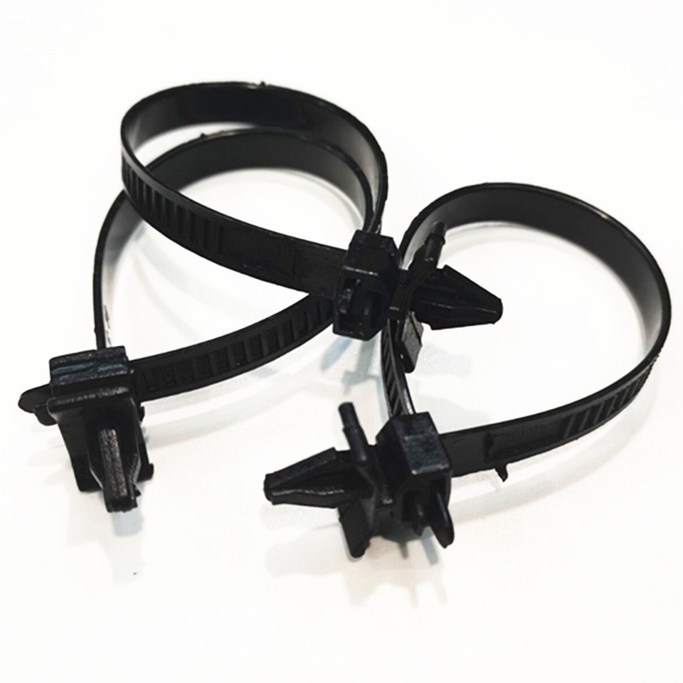 50 Pcs Car Line Cable Ties Zip Tie Push Rivet Clip Wiring Loom Harness ...