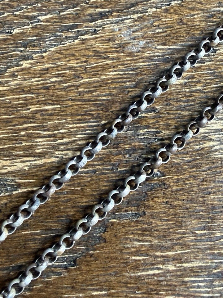 Manuel Bozzi Sterling Silver DJ Chain w/ Black Diamonds – 21.6g Silver ...