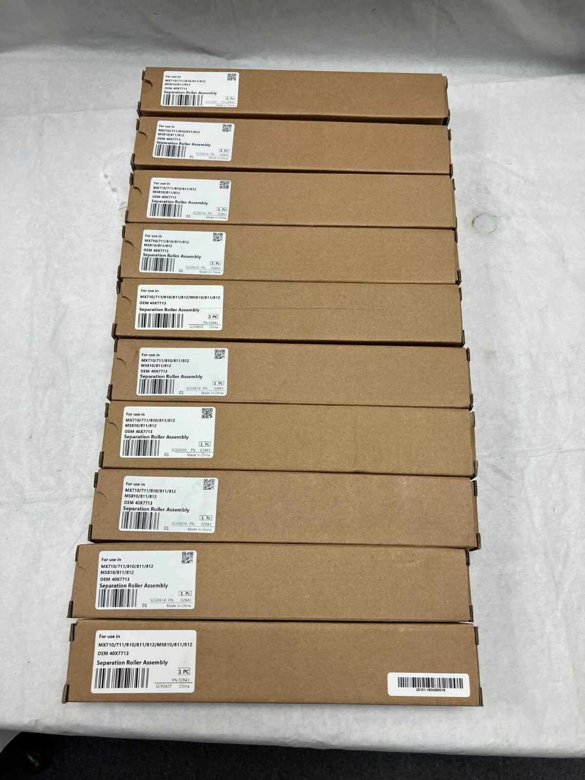 Lexmark 40X7713 MS810 811 812 Separator Roller Assembly Qty. 10 OEM ...