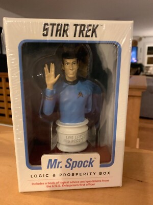 Star Trek Mr. Spock Logic & Prosperity Box w/ Bust & Book NEW. | eBay