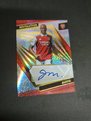 Gabriel 2022-23 Panini Premier League Revolution Autograph Auto Arsenal ...