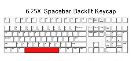 Overwatch DVA 6.25X Dye-sub Spacebar Keycap for Cherry MX Mechanical ...