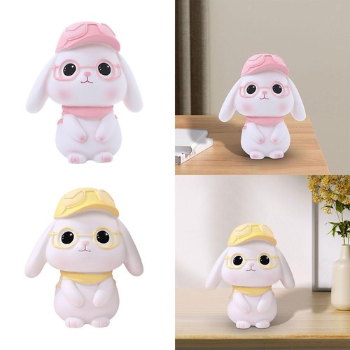 Piggy Bank Money Saving Box Animal Statue Container Desktop Statue ...