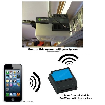 Iphone Remote Control Your MERLIN Prolift 230T Garage Door Opener m842 ...