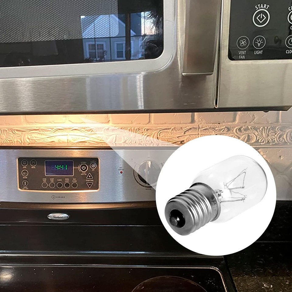 2Pack 8206232A for Whirlpool Microwave Light Bulb Kei 125V 40W ...